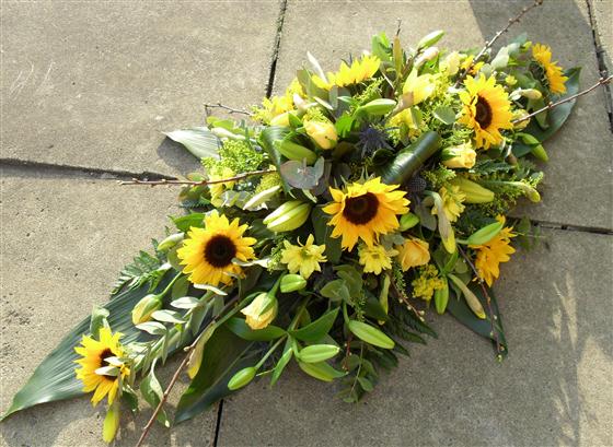Funeral Flowers - Lovely Sunflower Spray